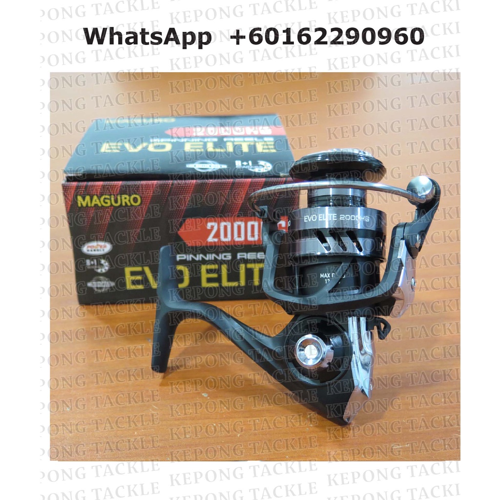 NEW MAGURO REEL EVO ELITE 2000PG, 3000PG, 4000PG, 2000HG, 3000HG, 4000HG Spinning Reel with Free ...