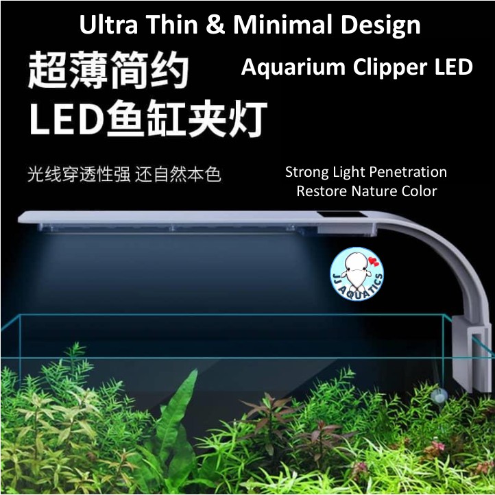 🔥Ready Stock🔥 Ultra Thin Slim Aquarium Fish Tank LED Light Clipper LED ...