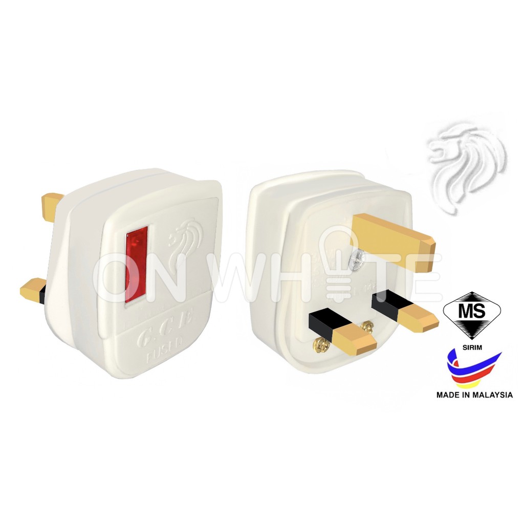 GCE PLUG TOP 13A With NEON Heavy Duty [𝐒𝐈𝐑𝐈𝐌] [UNBREAKABLE] CREAM ...