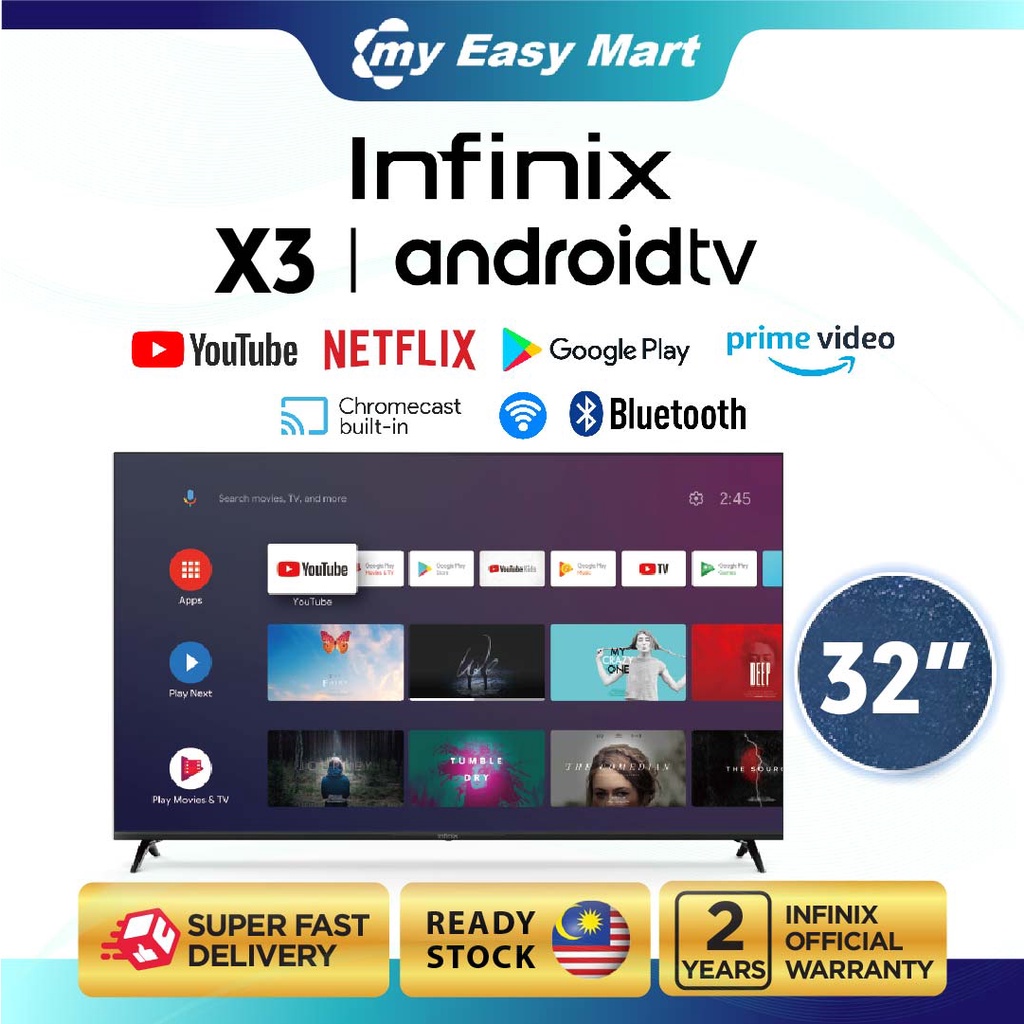 Infinix X3 TV 32 Inch & 43 Inch | Full HD Smart Android TV Google ...