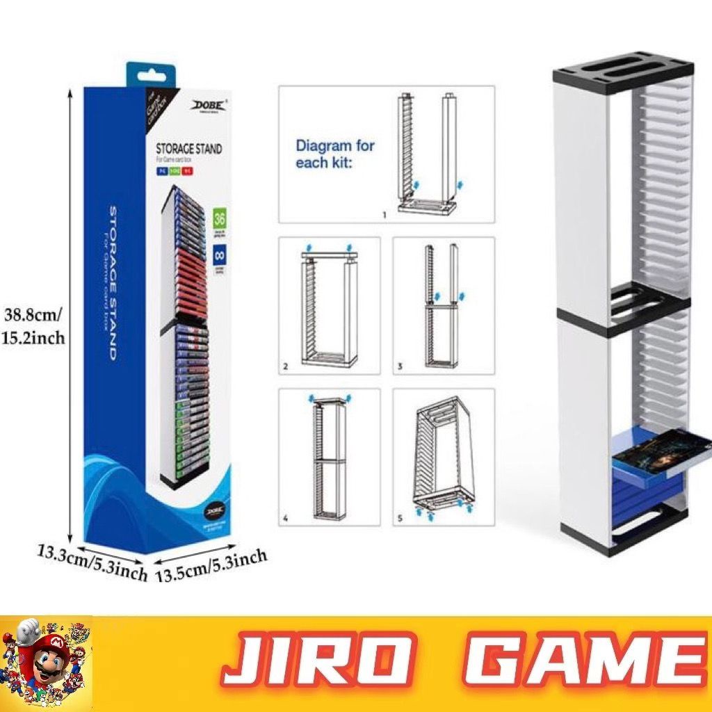 Dobe Storage Stand For Game Card Box For PS4 / PS5 / Xbox / Nintendo ...