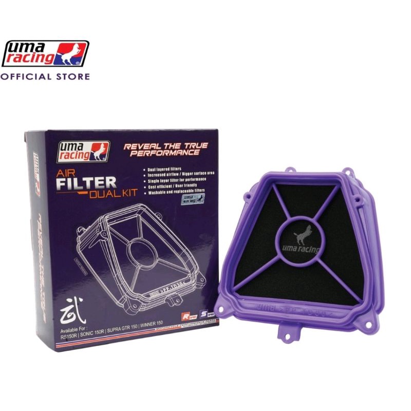 Uma Racing High Flow Preformance Air Filter Yamaha NVX Y15zr Y16zr ...
