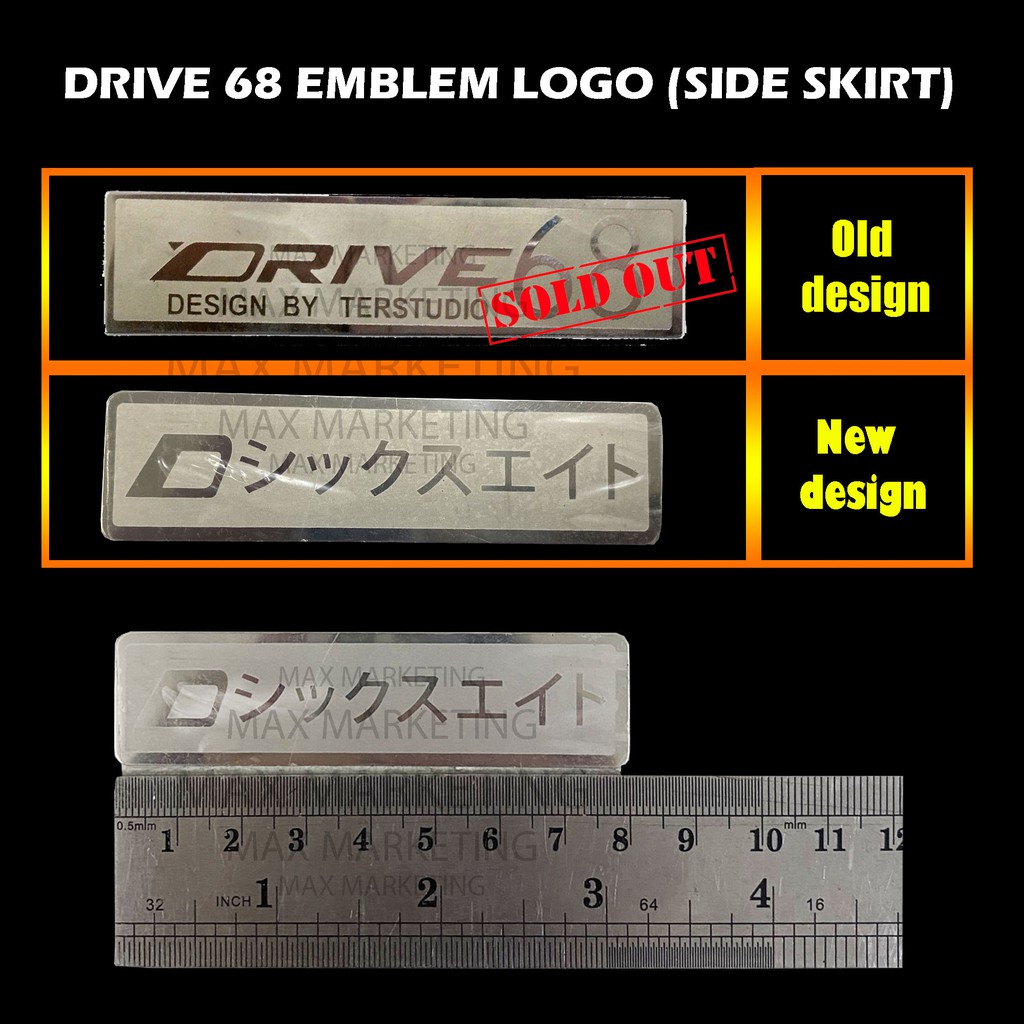DRIVE 68 EMBLEM LOGO | Shopee Malaysia