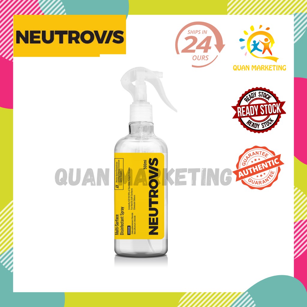 Neutrovis Multi-Surface Disinfectant Spray (Kills 99% Bacteria & Germs ...