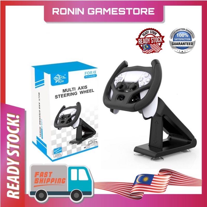 PS5 Multi-angle Axis Car Racing Game Steering Wheel Gamepad Stand Dock ...