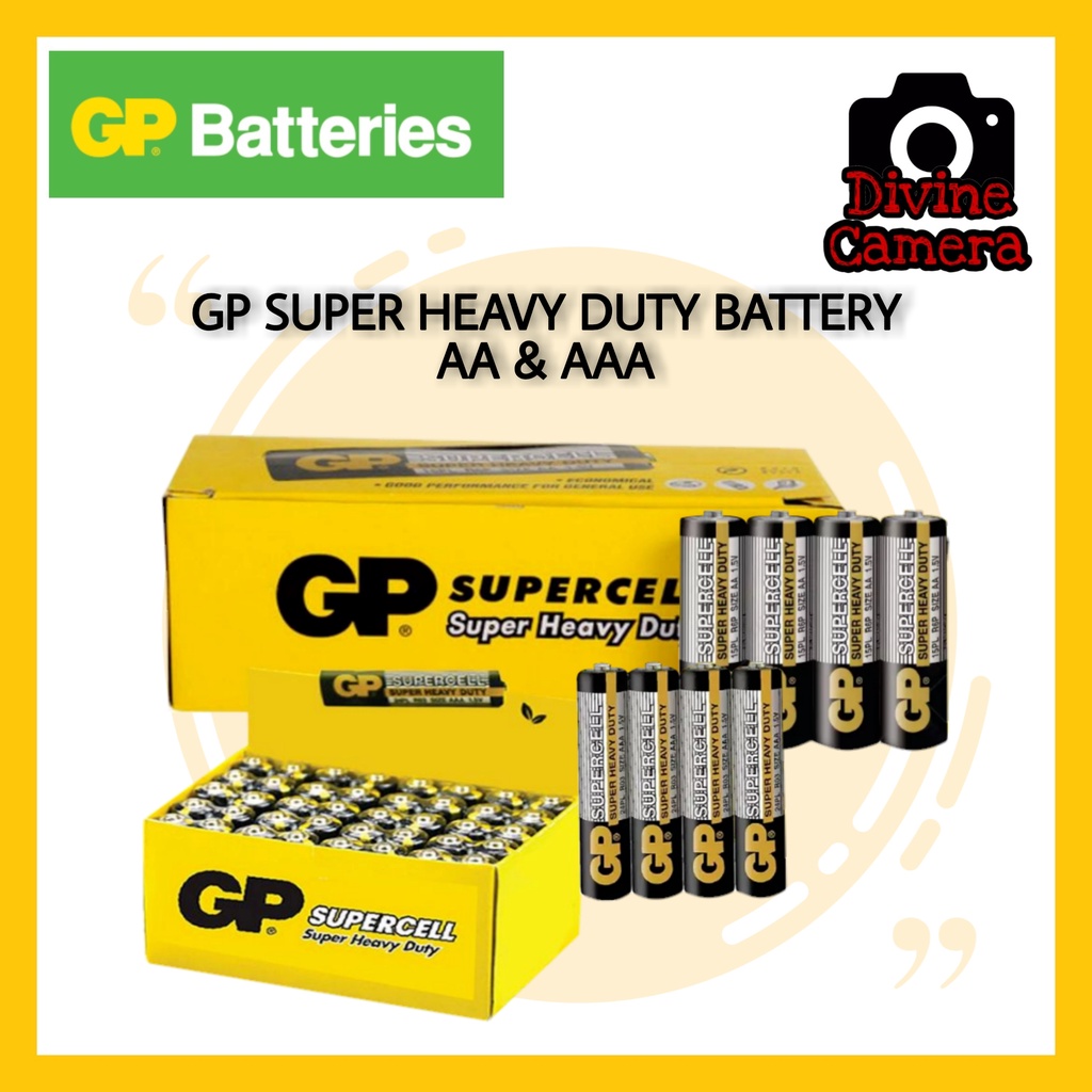 GP Supercell Super Heavy Duty AAA / AA Batteries For Remote Control ...