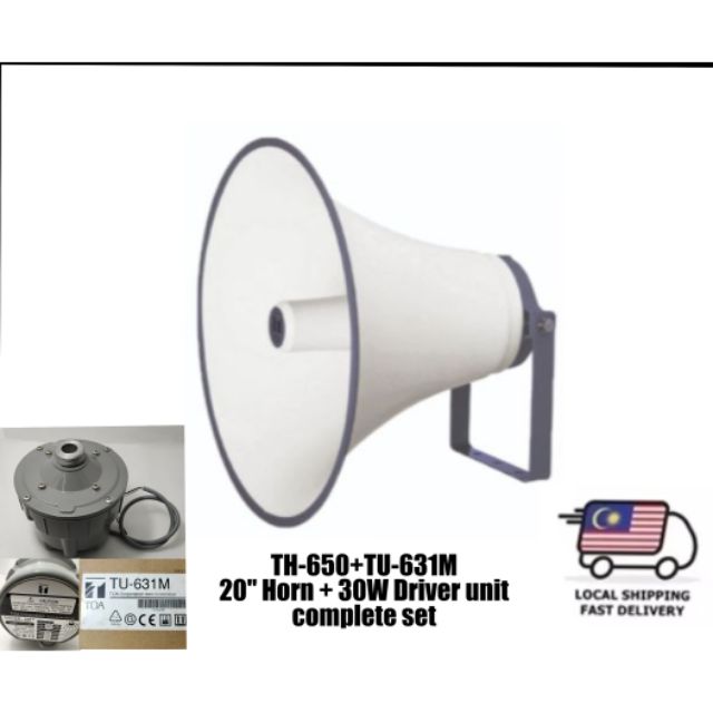 (Clear Stock)TOA 30W 20" Horn Speaker Set ( NEW- Complete Set) | Shopee ...