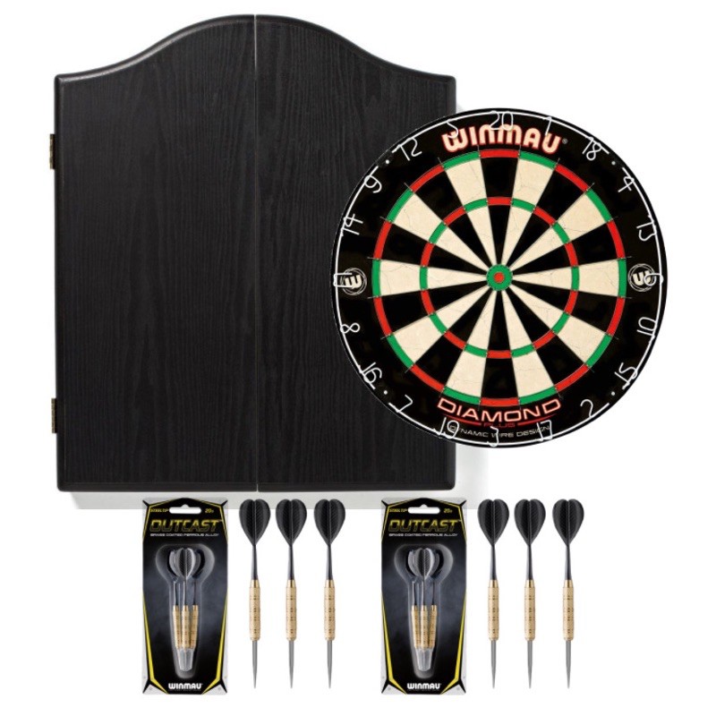 Winmau Professional Diamond Dartboard And Cabinet Set | Cabinets Matttroy