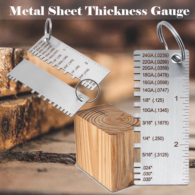 MKR Stainless Steel Thickness Gauge Weld Inspection Ruler Welding Seam ...
