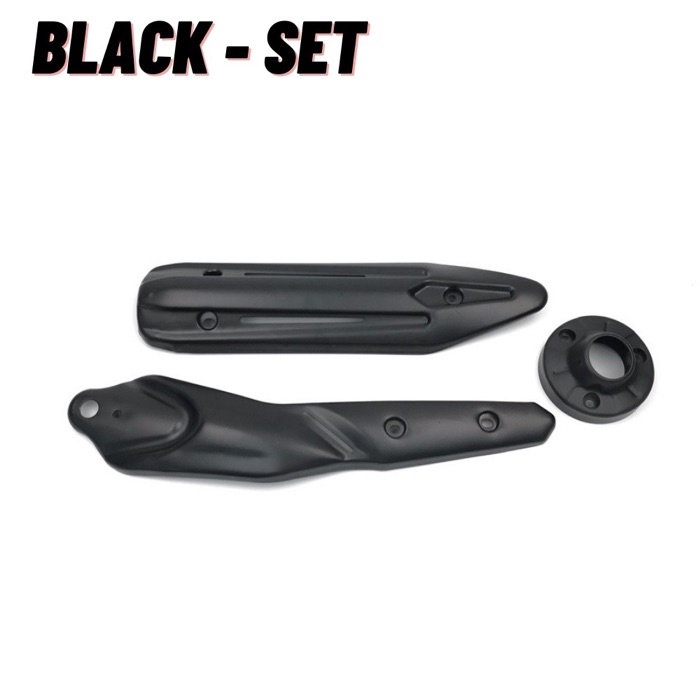YAMAHA LC135 V2 V3 V4 MUFFLER PROTECTOR COVER EXHAUST BLACK COLOUR ...