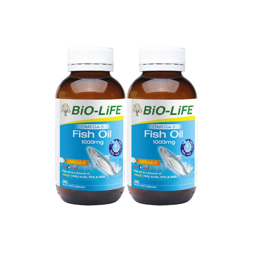 Biolife Fish Oil 1000mg 200's x2 | Shopee Malaysia