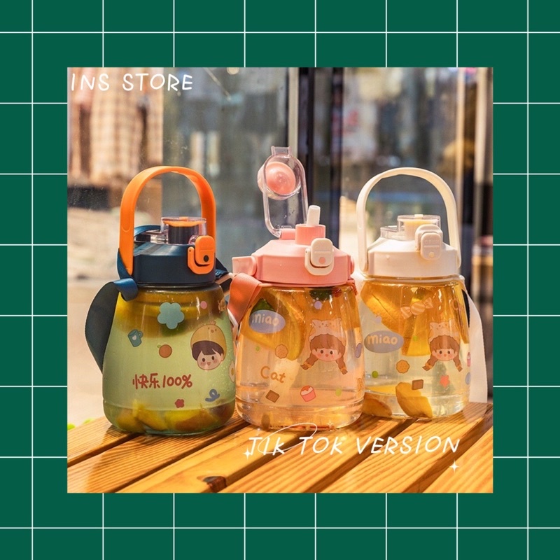 INS 2021 NEW TIK TOK Water Bottle for Kids Student Office Botol ...