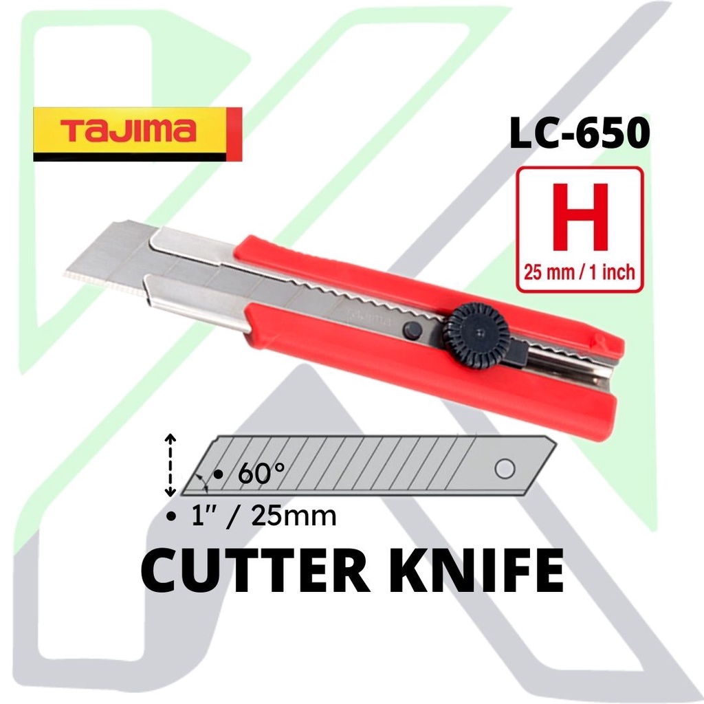 【TAJIMA】Cutter Knife & Blade (Grade A | L - Endura Blade / Grade H ...