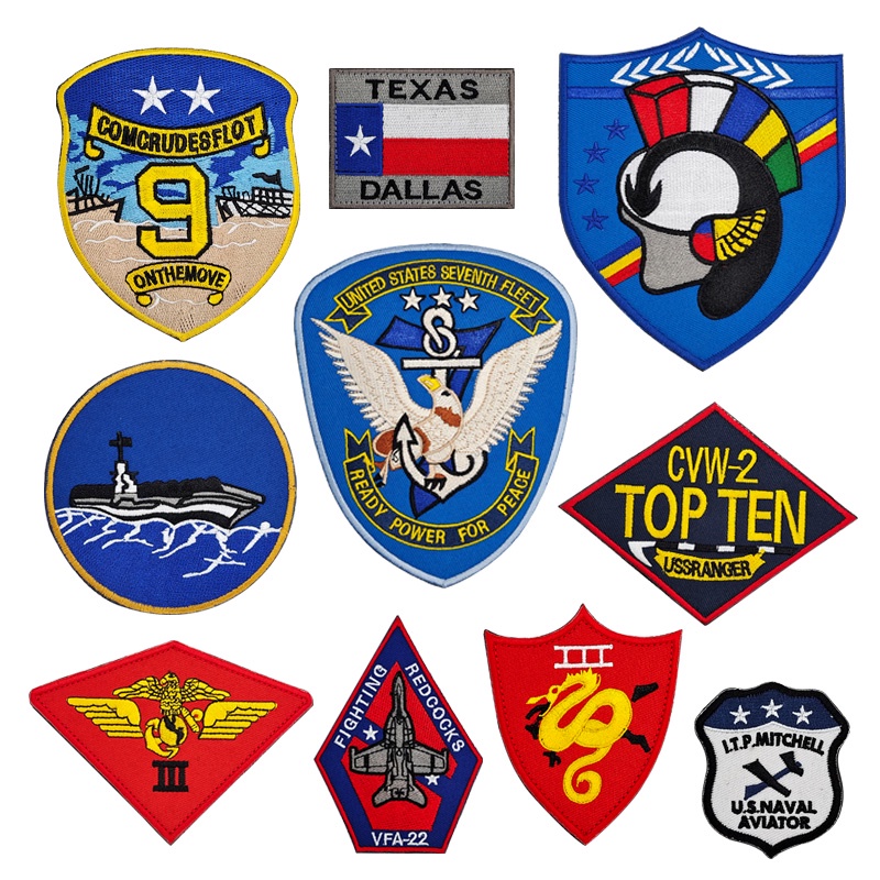 New top gun Zhuangzhi Lingyun 2 Embroidered Badge Velcro Hook hoop ...