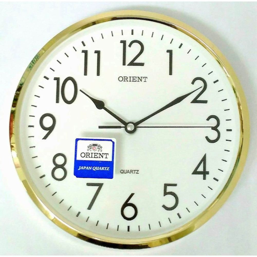 High Quality Orient Wall Clock Gold *Jam Dinding Original Orient Quartz ...