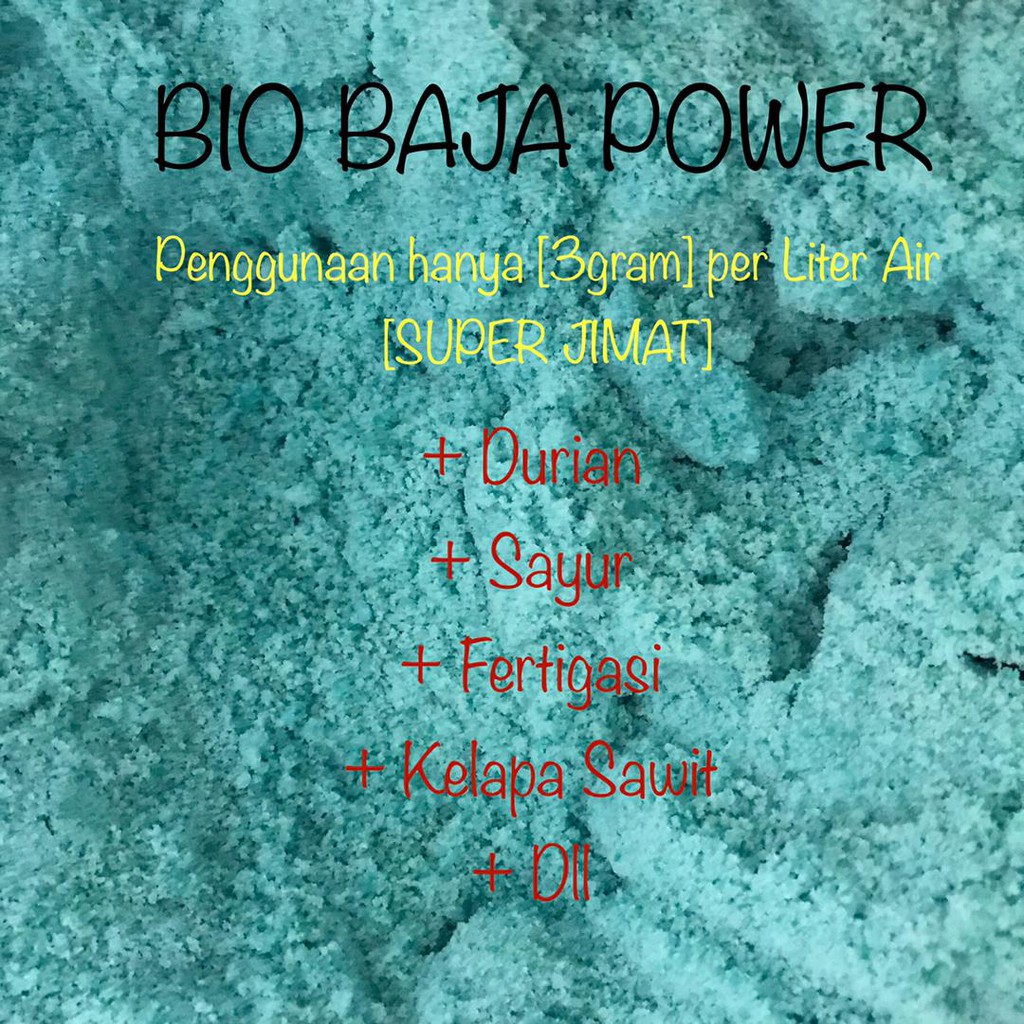 🔥🔥BIG SALES🔥🔥 BIO BAJA POWER SUBUR NPK 20:20:20+TE | Shopee Malaysia