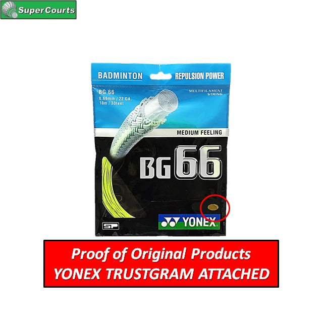 【ORIGINAL】 YONEX BG66 Badminton String - (1pcs) | Shopee Malaysia