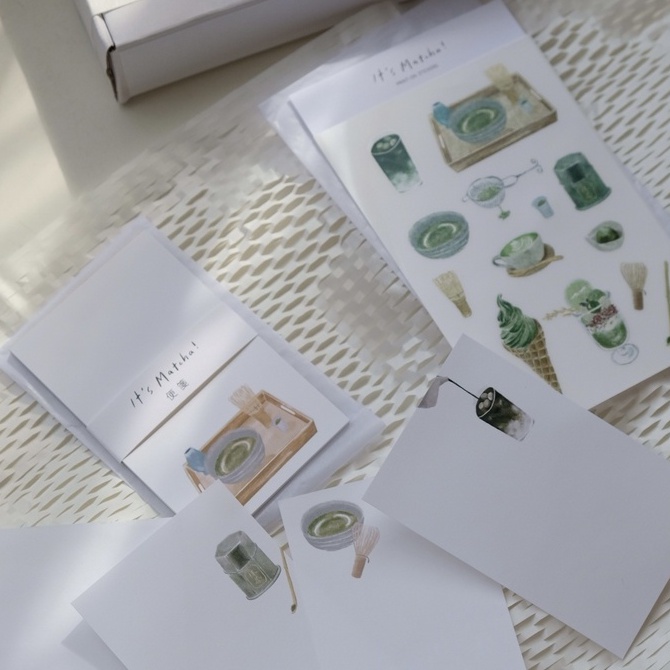 It's Matcha Notepad + Print-on Sticker Set by wenyea's illustration ...