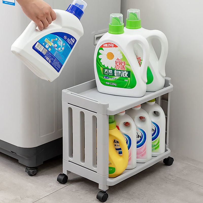 Waterproof Laundry Detergent Rack Balcony Washing Machine Storage Shelf ...