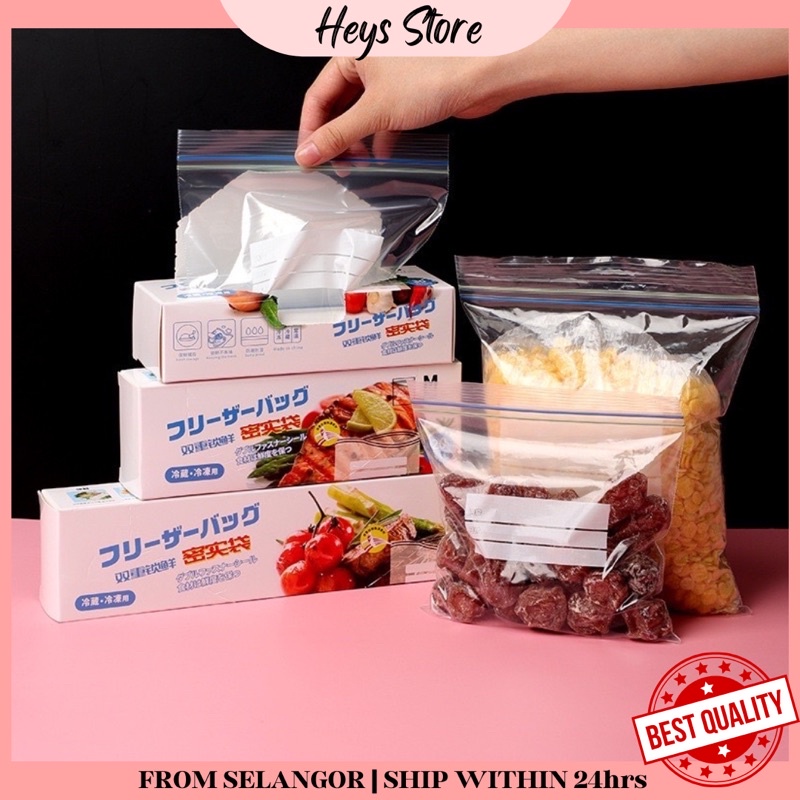 [Ready Stock] Food Grade Transparent Storage Plastic Zipper Bag ...