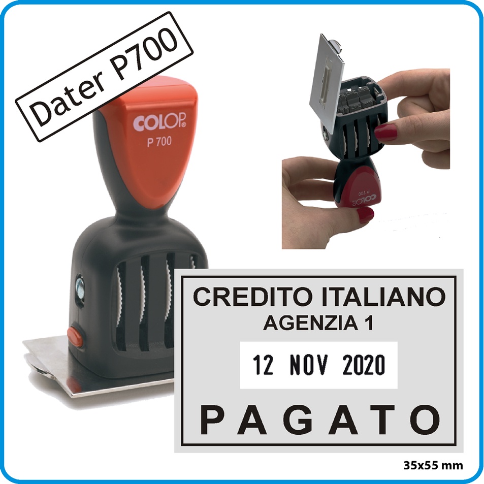 Rubber Stamp COLOP Die Plate Dater P700 | Shopee Malaysia