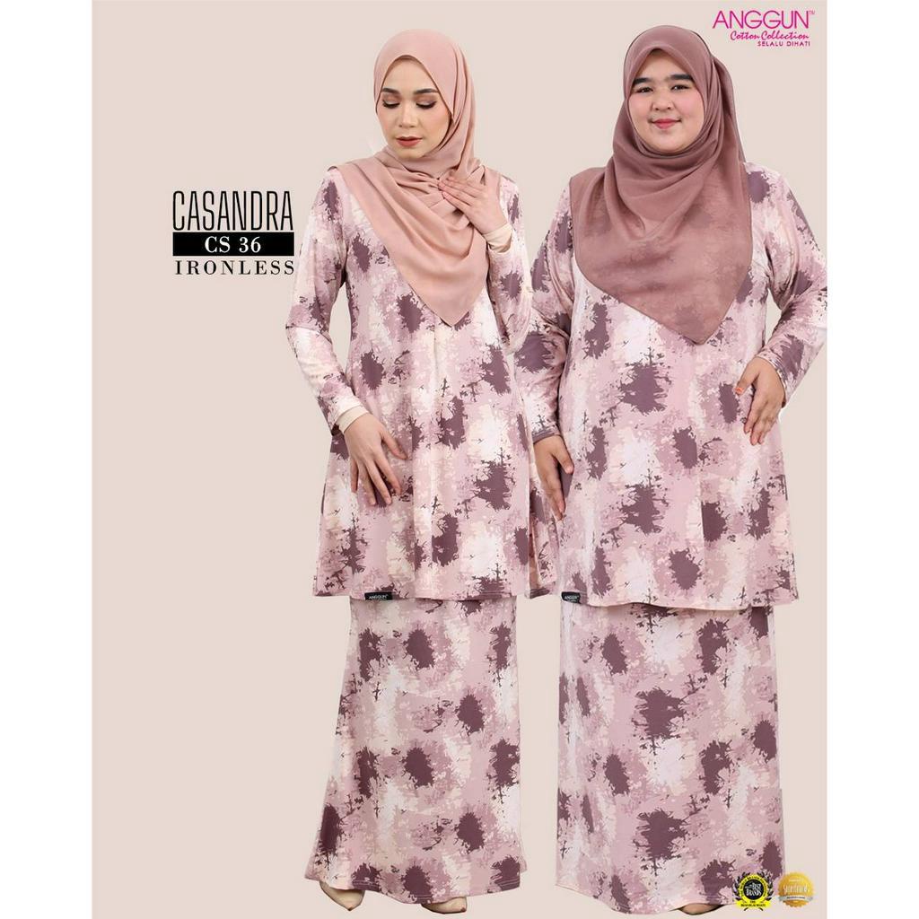 6XL 8XL PLUS SIZE BAJU KURUNG IRONLESS DADA 52 55 RAYA 2023 CASANDRA ...