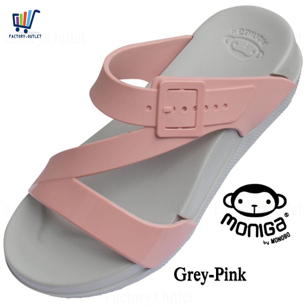 Ladies Sandal Slipper Monobo Moniga Sandal wanita 7 Multicolor (GREY ...