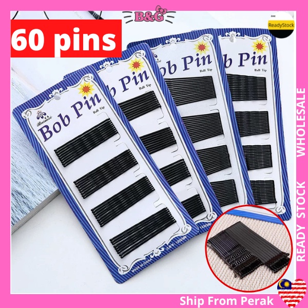 1set Black Invisible Hair Bob Pin BB Clip Women Wave Bobby Pins Grips ...
