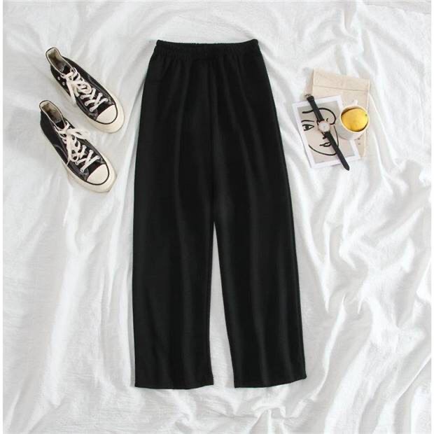 Drinking Cat T-shirt set + plain pants, loose t-shirt, nice quality ...