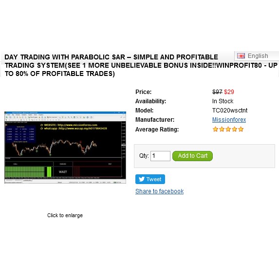 Day Trading with Parabolic Sar – simple and profitable trading system | Shopee Malaysia