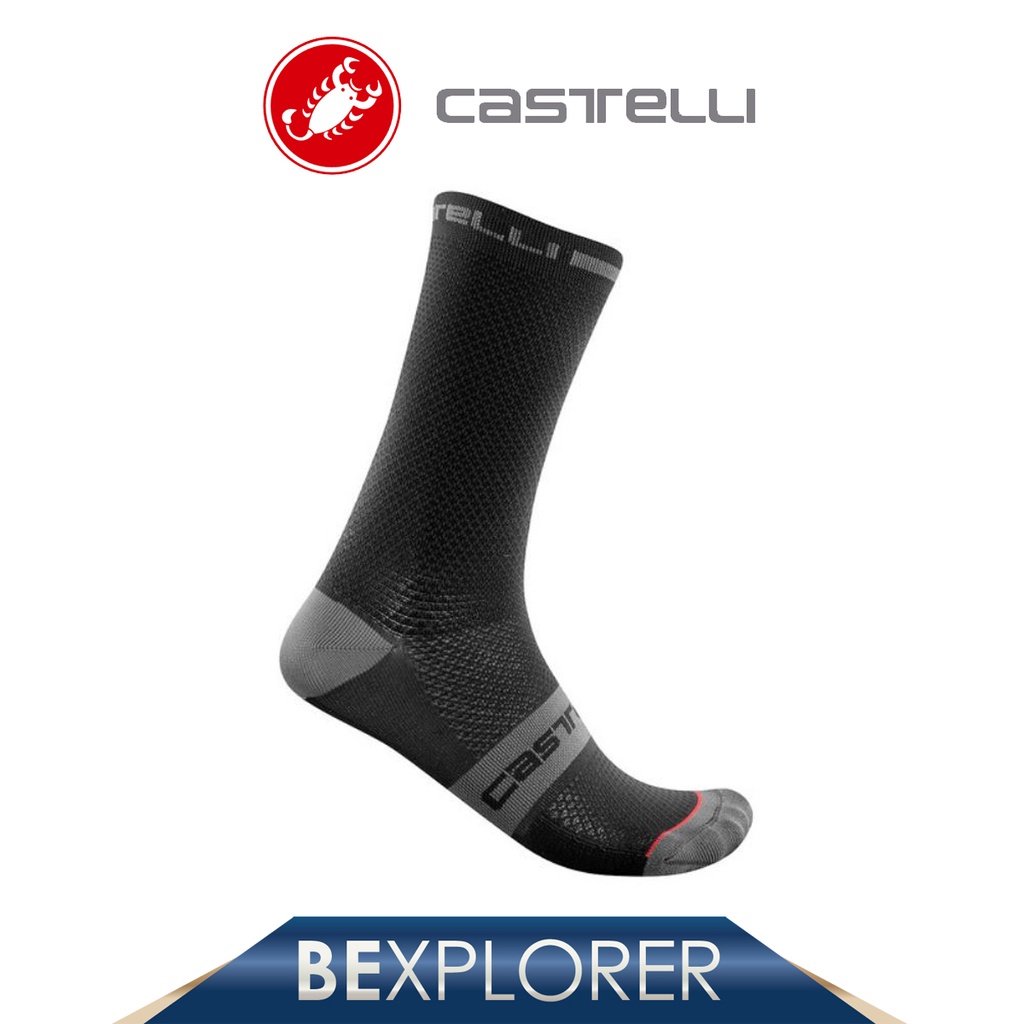 CASTELLI SOCKS SUPERLEGGERA T18 Premium Cycling Socks [Made in Italy ...