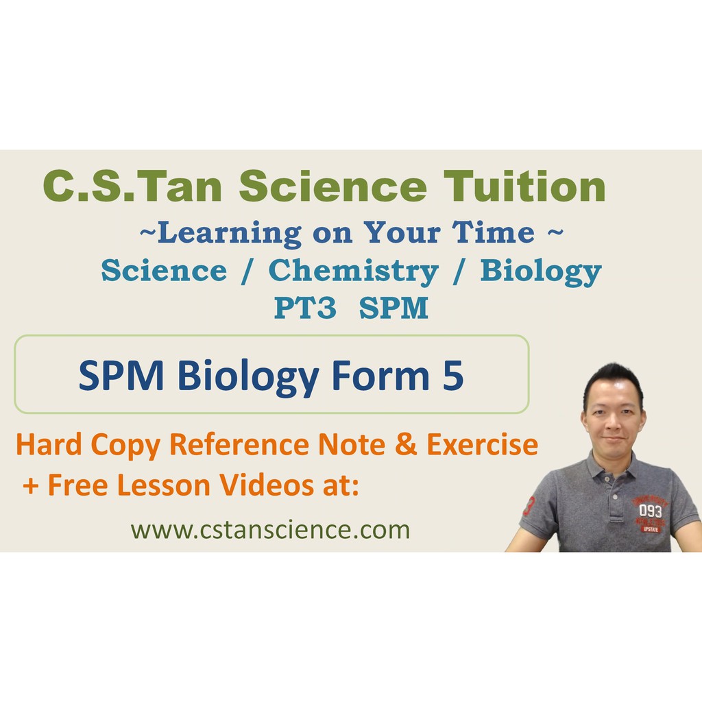 SPM Biology Form 5 Hard Copy Reference Note and Exercise by CSTan ...