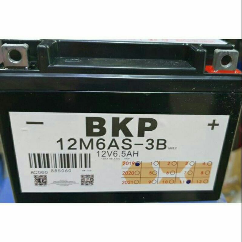 BATTERY (BKP) -12M6AS (SPECIAL FOR MODENAS MR2) | Shopee Malaysia