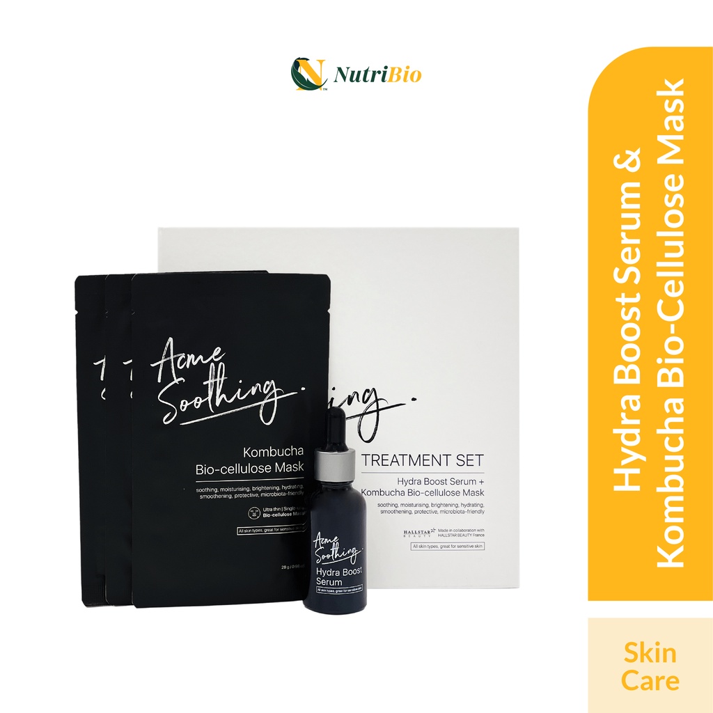 NutriBio™ Acme Soothing Treatment Set (Hydra Boost Serum + Kombucha Bio ...
