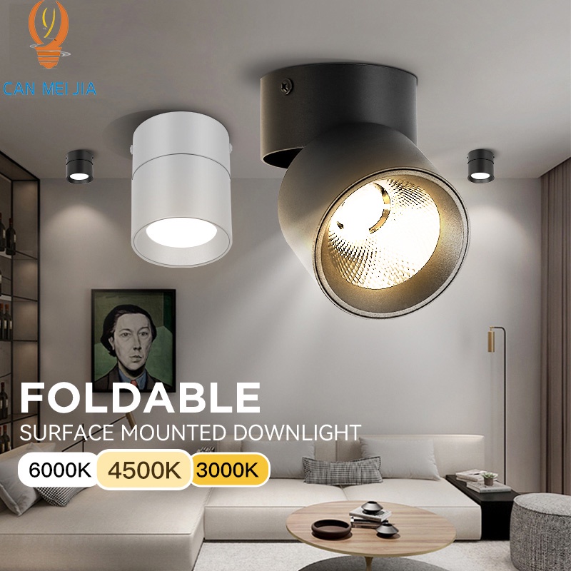 Foldable LED Downlight 3 Colors 5W 7W 10W 15W 15W LED Ceiling 360 ...