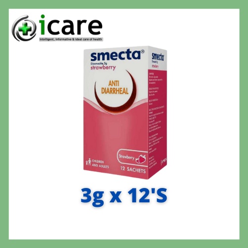 SMECTA STRAWBERRY FLAVOUR 3G x 12 SACHETS ( EXP DATE : 05/2026 ...