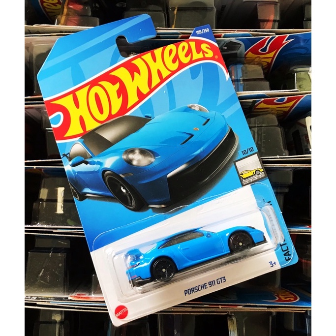 (Ready Stock) Hot Wheels Porsche 911 GT6 Blue Colour Case K 2022 1:64 ...