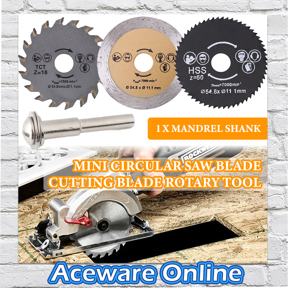 CSB548111 3PCS/SET MINI CIRCULAR SAW BLADE CUTTING BLADE ROTARY TOOL 54 ...