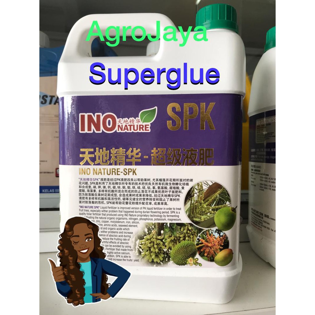 Foliar [Superglue] Ino Nature SPK 4 liter / REPACKING 400ML 天地精华 万能胶 液肥 ...