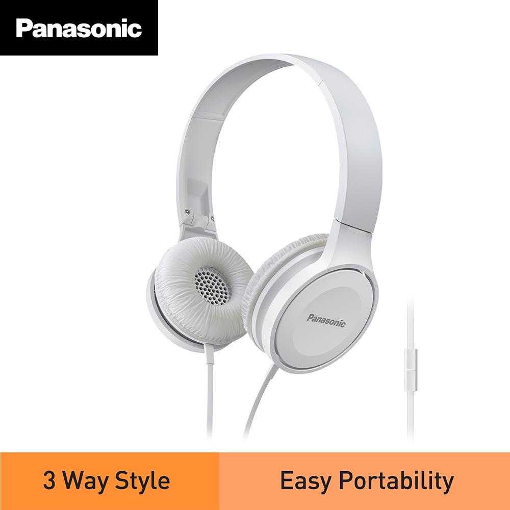 PANASONIC RP-HF100M HEADPHONE FOLDABLE WITH MIC RP-HF100MGCK (BLACK ...