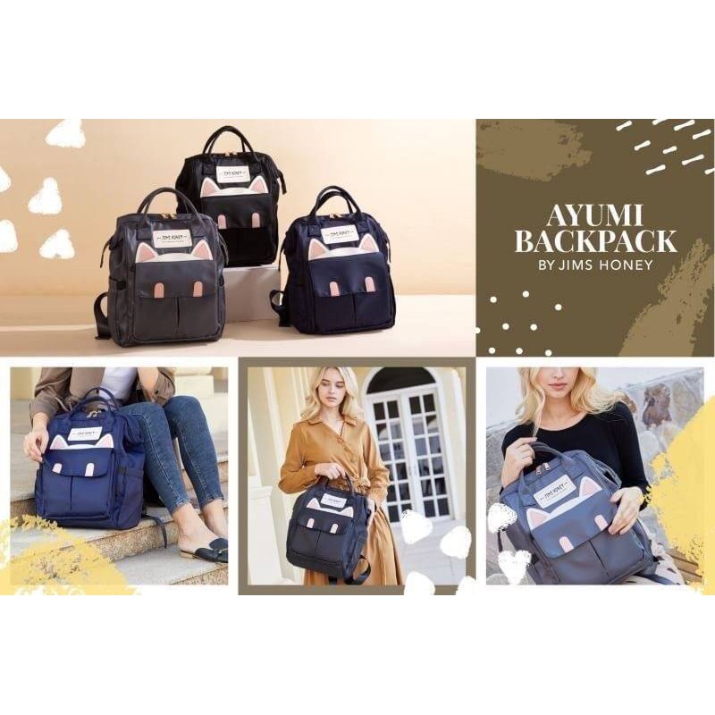 AYUMI JIMS HONEY BACKPACK AYUMI BACKPACK BAG THICK AND PREMIUM MATERIAL ...