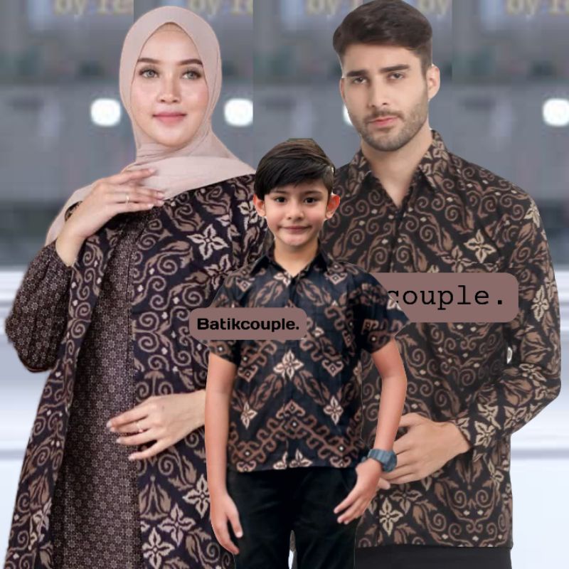 Batik couple family batik couple Modern batik couple family batik gamis ...