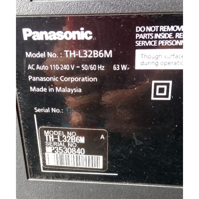 Panasonic TH-L32B6K/B6M-used spare parts | Shopee Malaysia