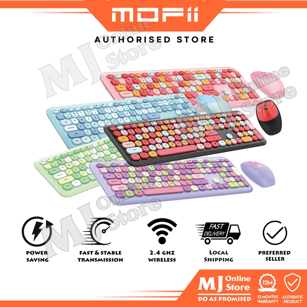 Mofii 666 2 4g Wireless Mouse And Keyboard Kit Wireless Mixed Color Mouse And Keyboard Set For