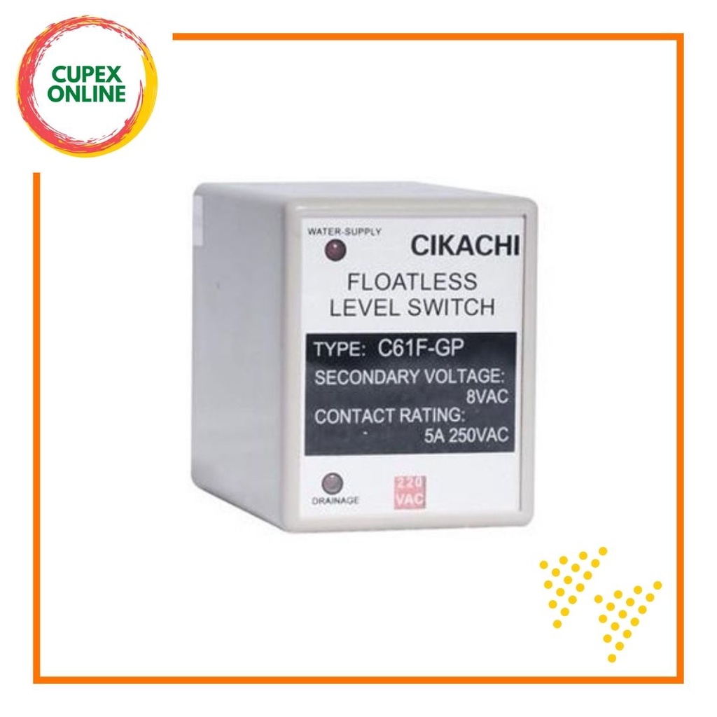 CIKACHI C61F-GP Floatless Relay Level Switch 240VAC (cupex) | Shopee ...