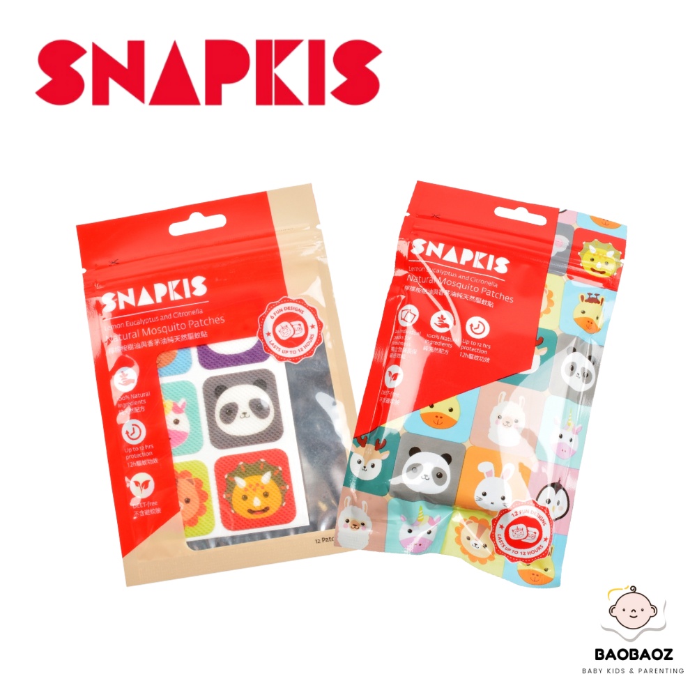 Snapkis Mosquito Repellent Sticker Patch Baby (12/24pcs) | Shopee Malaysia