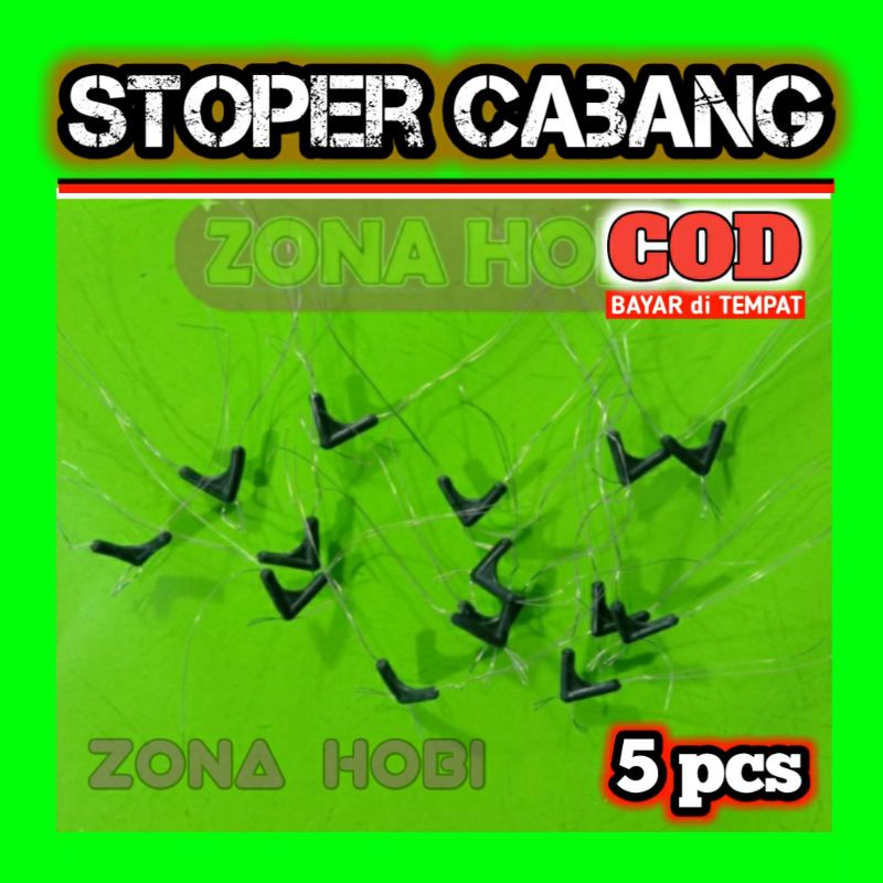 Fishing Stopper Branch Series 2 Double Hook Stopper neklin 2 hooks ...