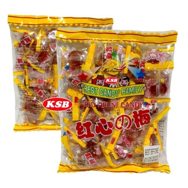 【250g】RED PRUNE CANDY 红心梅 (34pcs+-) | Shopee Malaysia