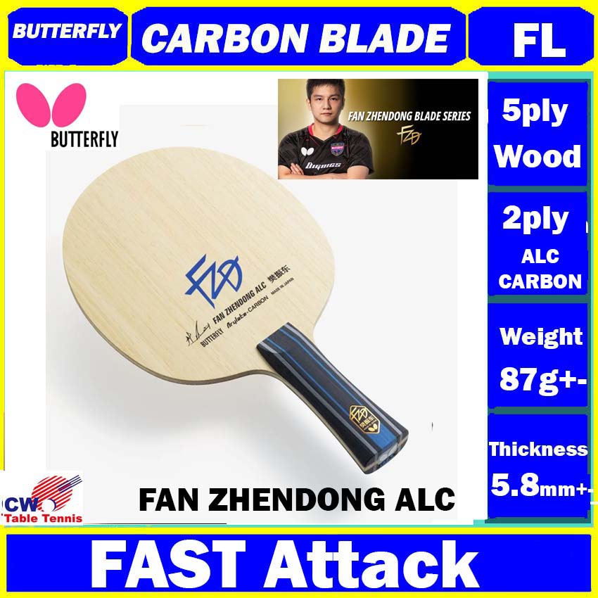 BUTTERFLY Fan Zhendong ALC 5-ply wood + 2 Arylate-Carbon BLADE TABLE ...