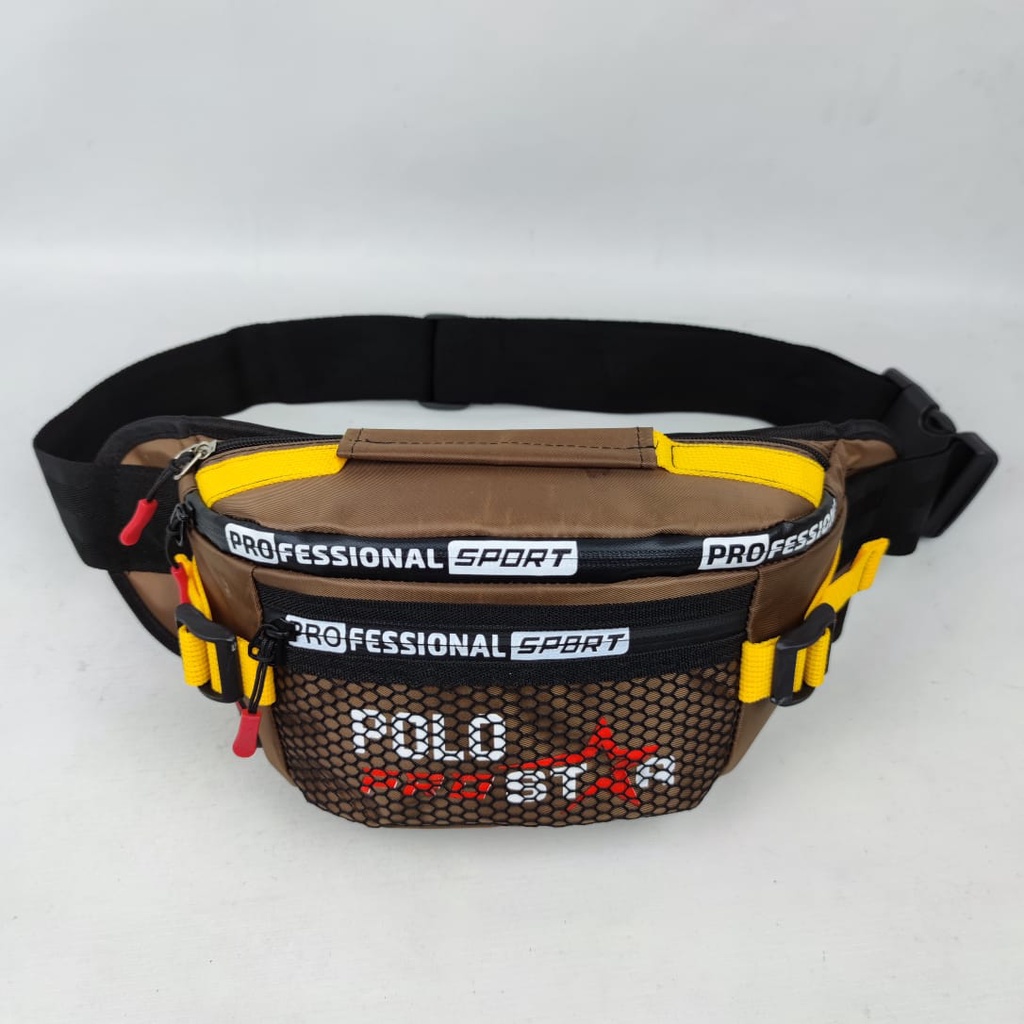 PRIA Bag Men Waistbag Waterproof Original Polo Prostar Material Nylon ...